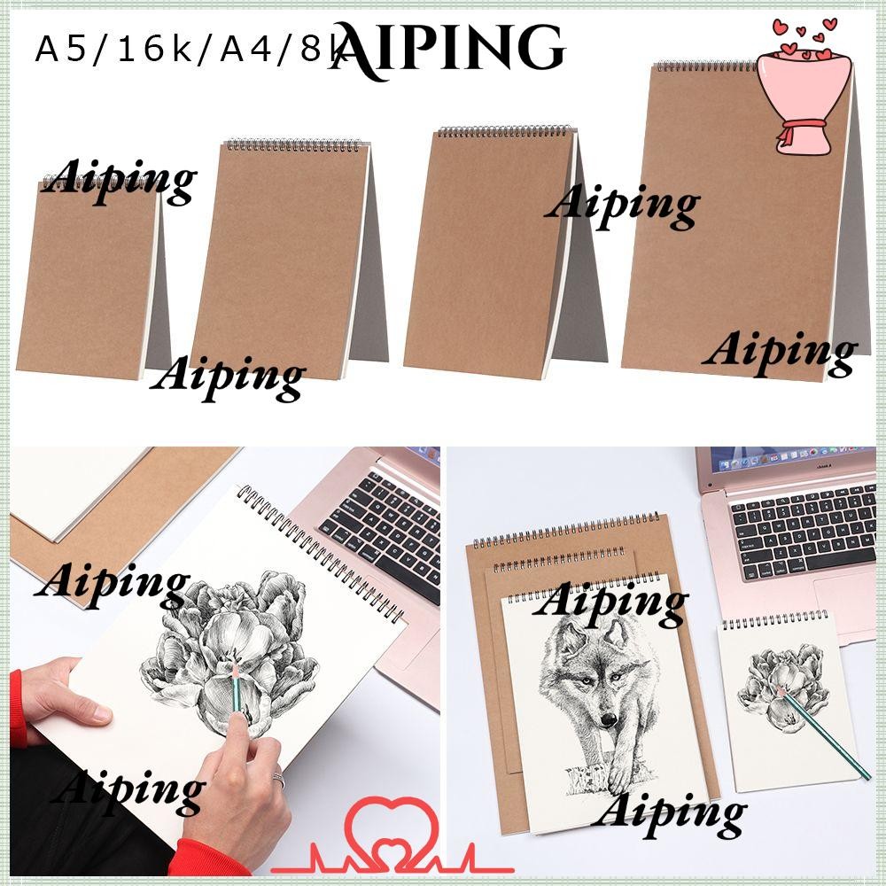 AIPING A5/16k/A4/8k Watercolor Paper Outdoor Convenient Drawing ...