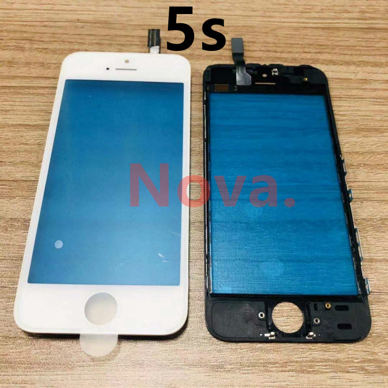 Touch Screen with Metal Frame Compatible for iPhone 5S Display Front ...