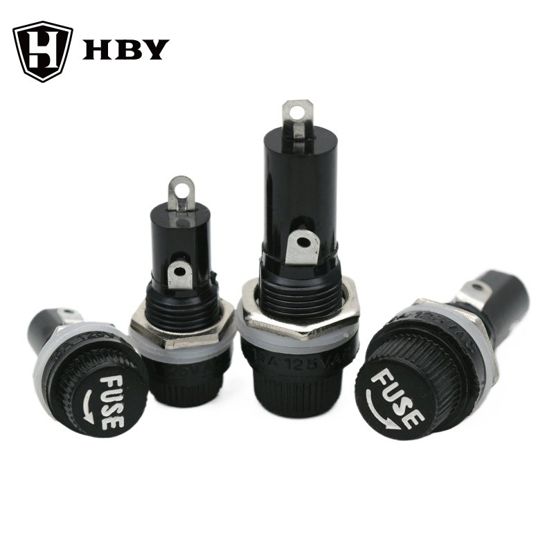 5Pcs Glass Fuse Holder 5x20 6*30 InsuranceTube Socket Fuse Holder For ...