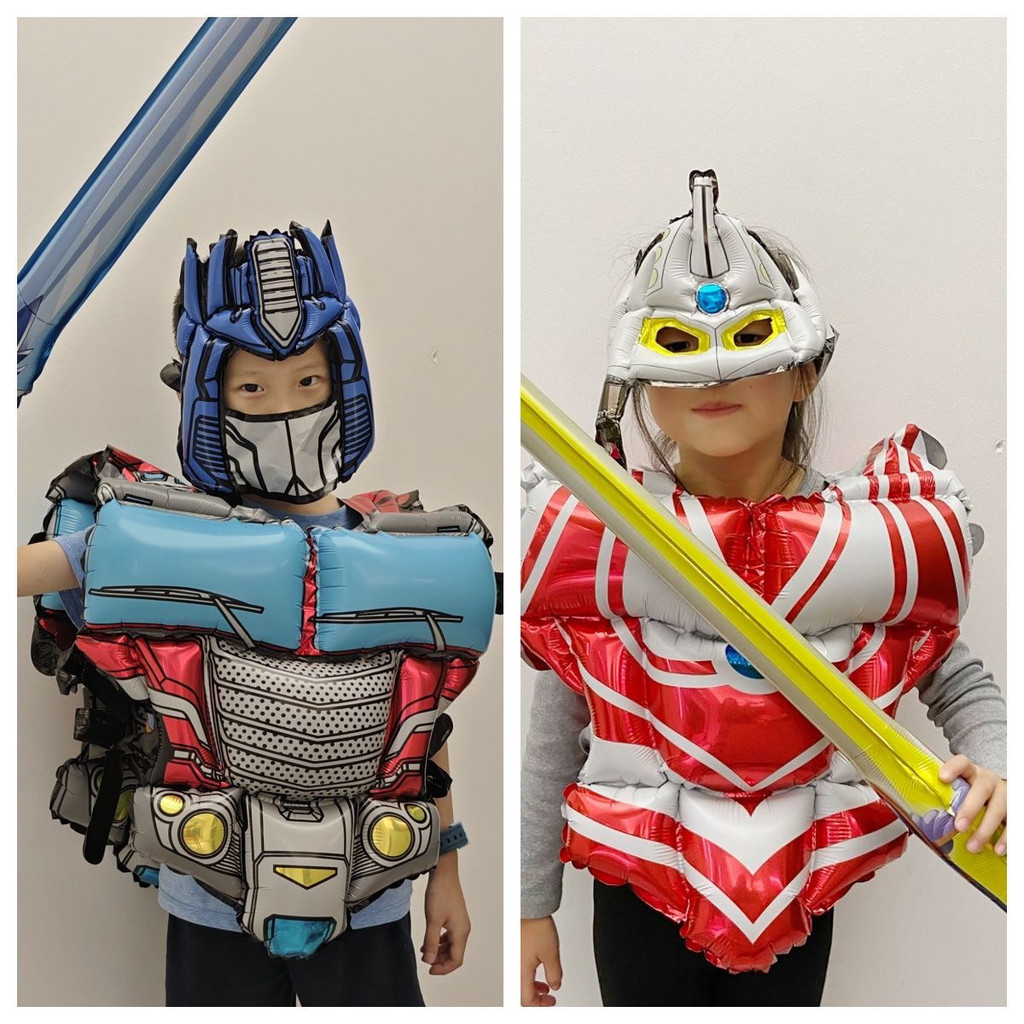 Children Ultraman Inflatable Armor Transformers Explosion-Proof Balloon ...