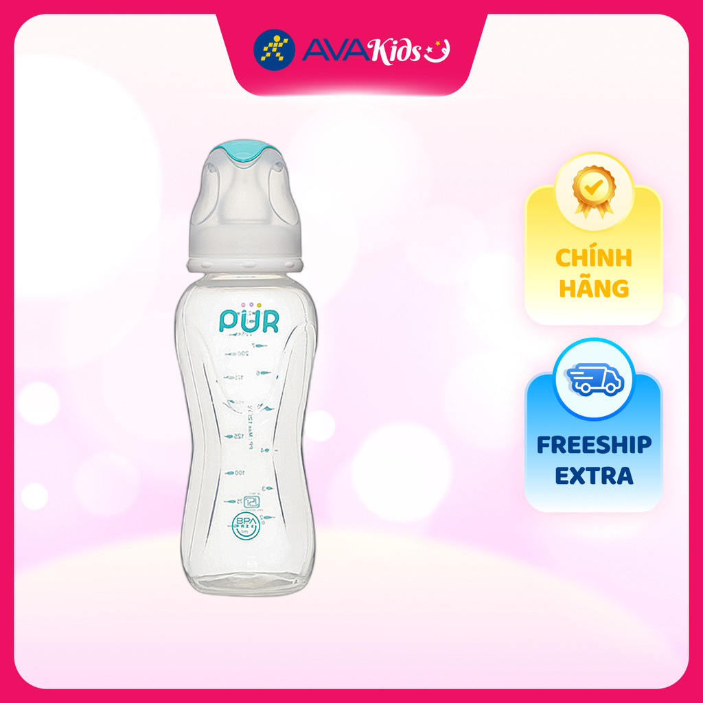 Pur Advanced 1802 PP plastic milk bottle with narrow neck 250 ml (3 - 6 ...
