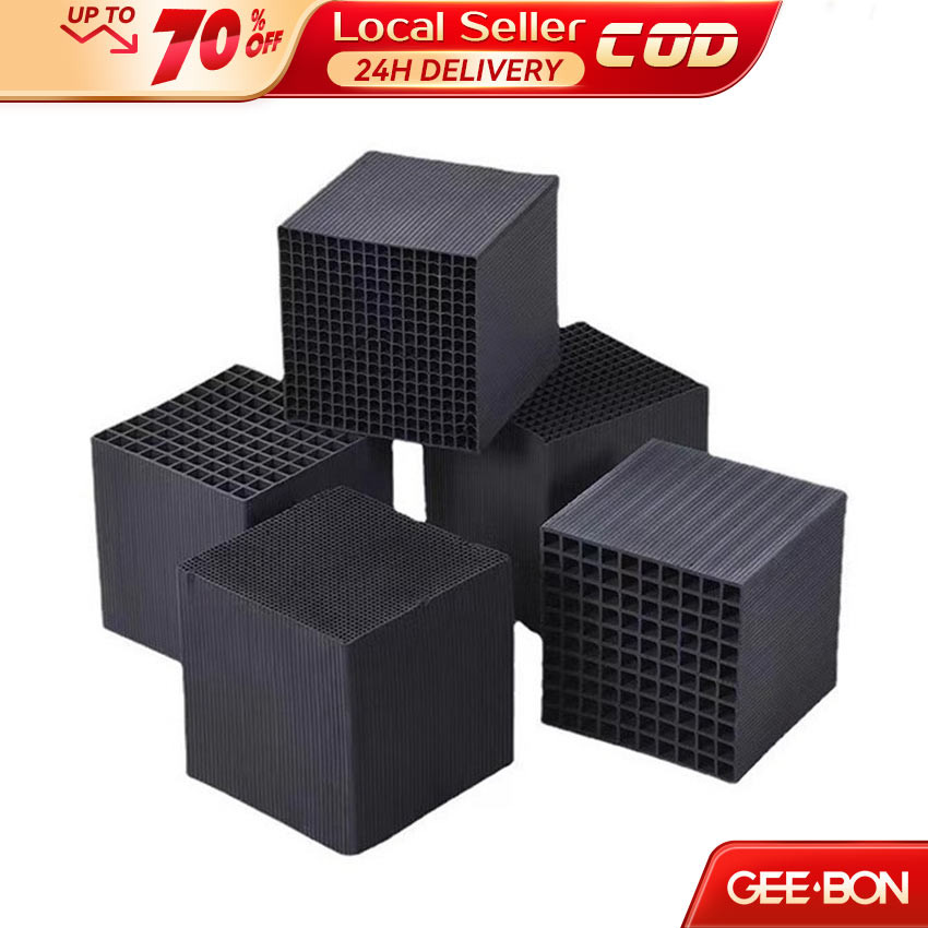GEEBON Activated Carbon Block Cube Honeycomb Filter Media for Aquarium ...