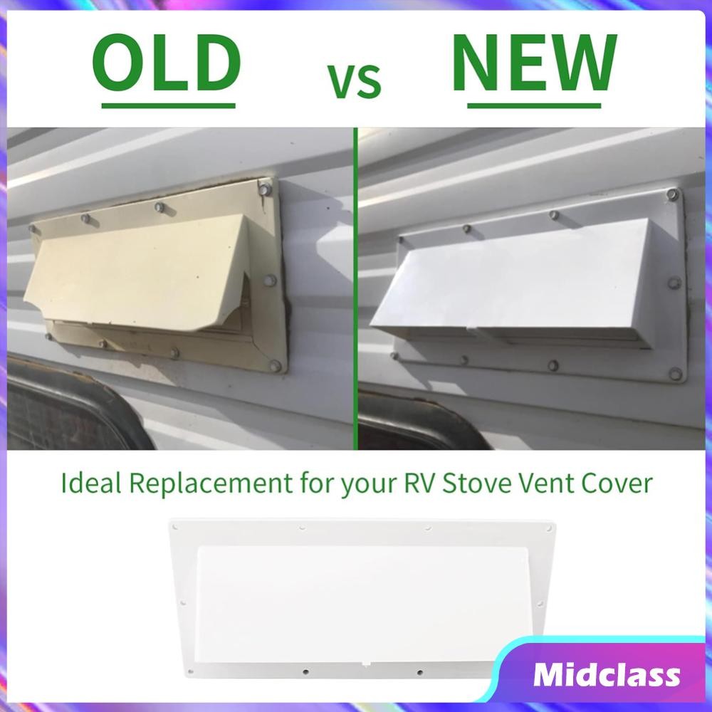 RV Range Hood Vent Ventilation Exhaust Fan with Screws White Caravan ...