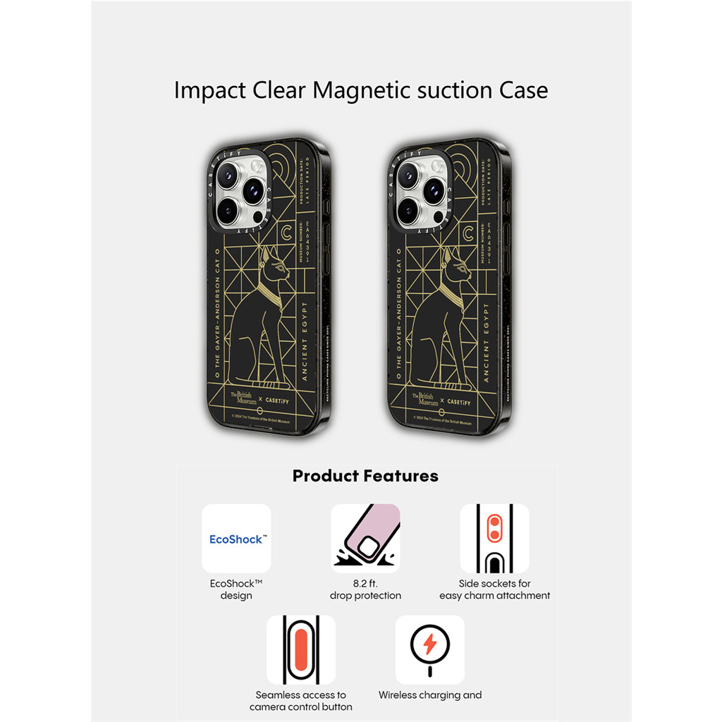 CASETiFY X Egyptian mythical beast Case Magnetic suction Hard Acrylic ...