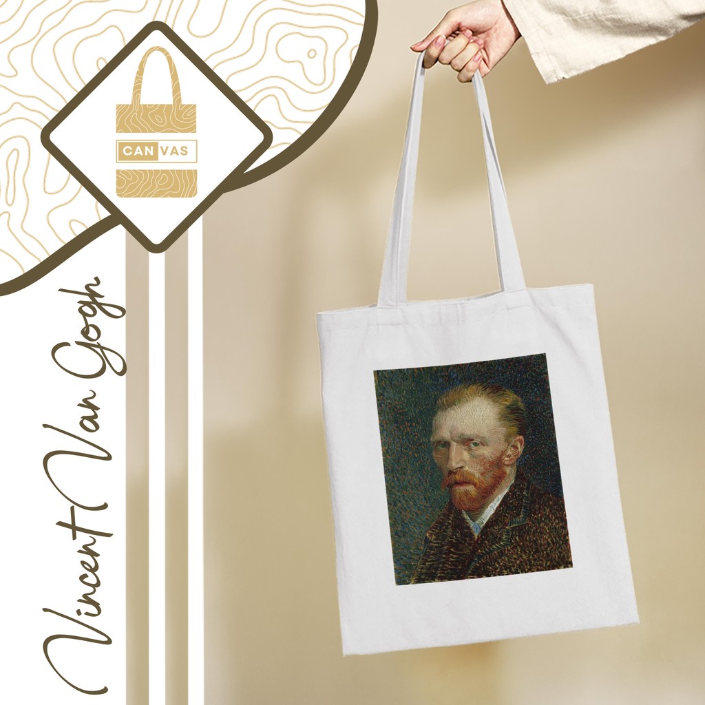 Vincent Van Gogh Portrait Painting Tote bags - Aesthetic Totes for Men ...