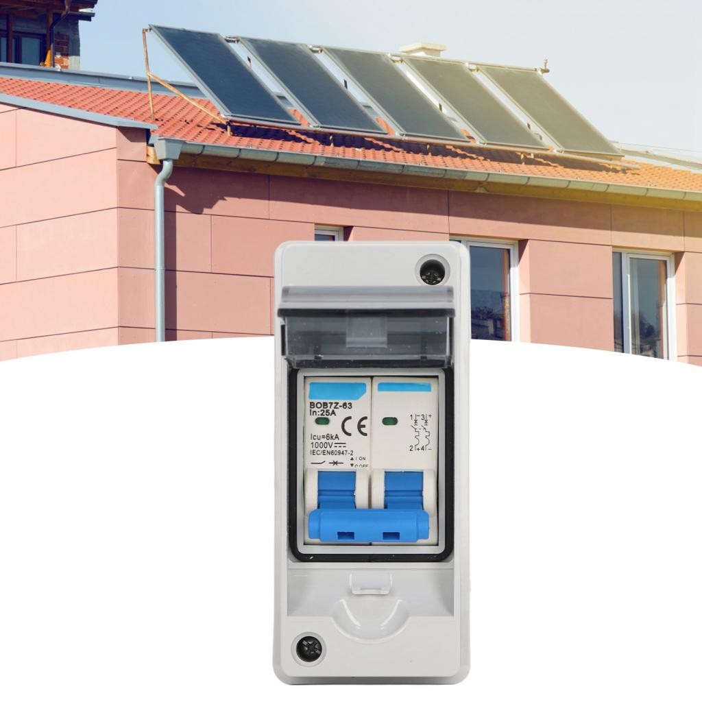 Dajrrhd DC Disconnect Switch Clear Cover 1000V Lightning Protection 25A ...