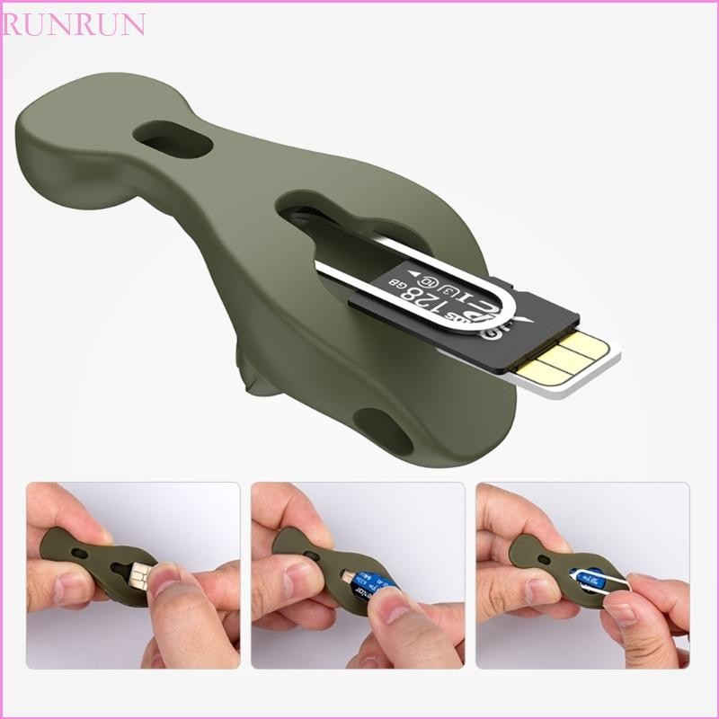 RUN Card Ejector Set with 15 Pin Silicone Cover and Keyring for Easy ...