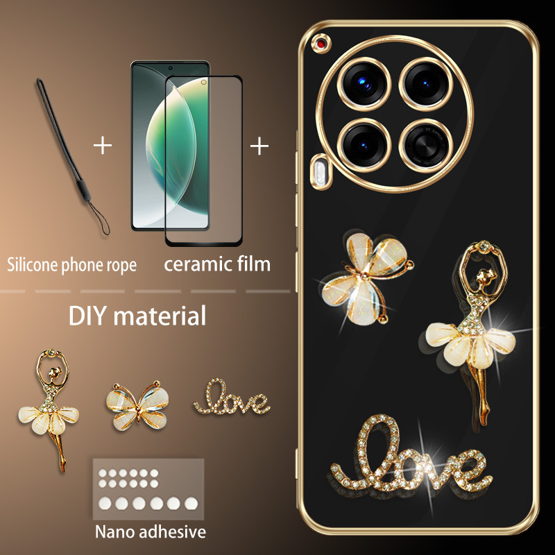 Fashion 3D For Tecno Camon 30 4G/5G/CL7/CL6/CL6k Case with Ceramic ...