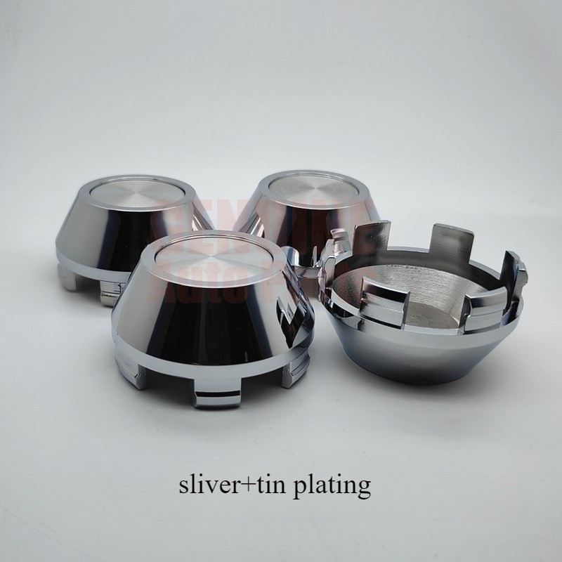 （4pcs）Car Styling 64MM OD / 62MM ID Wheel Center Cap Bronze & Silver ...
