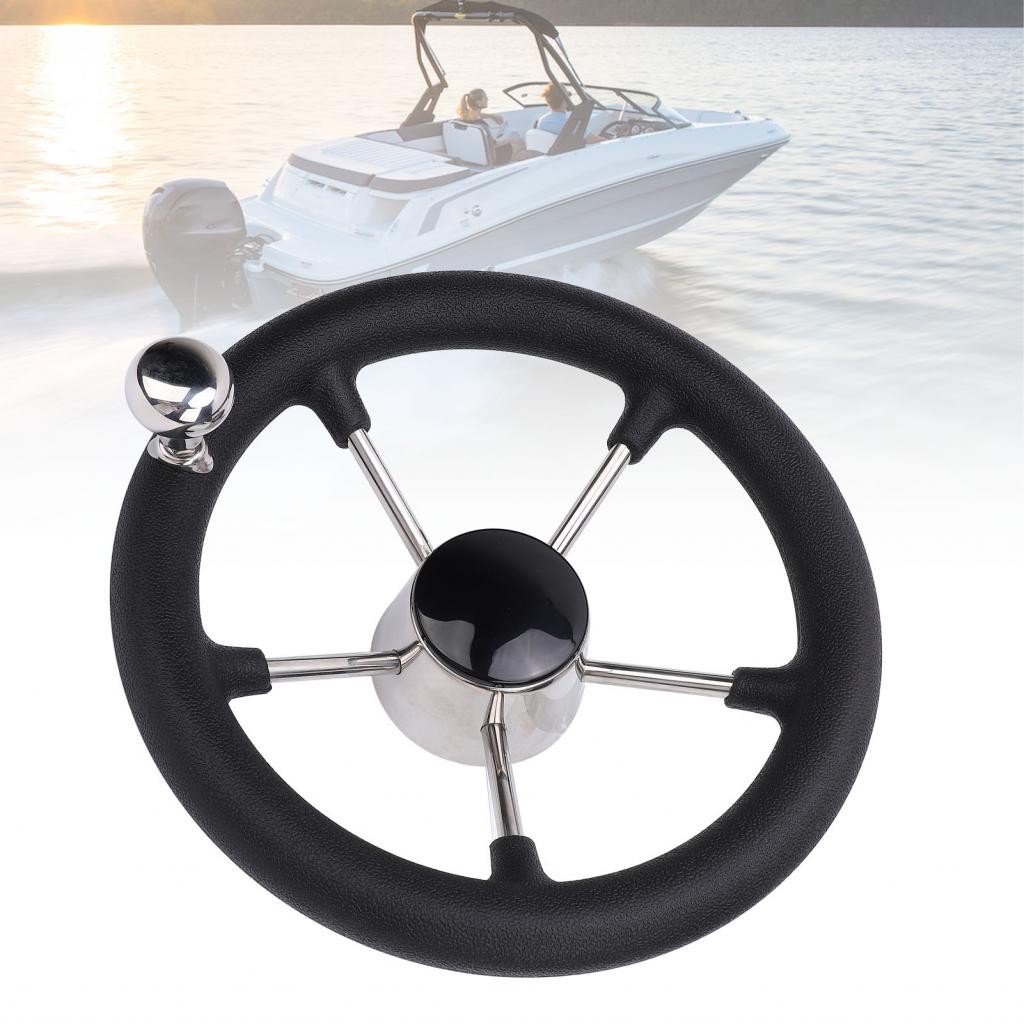 Phoenixshop 5 Spoke Steering Wheel 11in Boat Smooth Control with ...