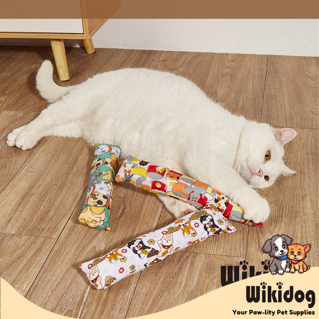Rectangle Catnip Pillow Cat Catnip Toys Funny Interactive Cat Toy Pet ...