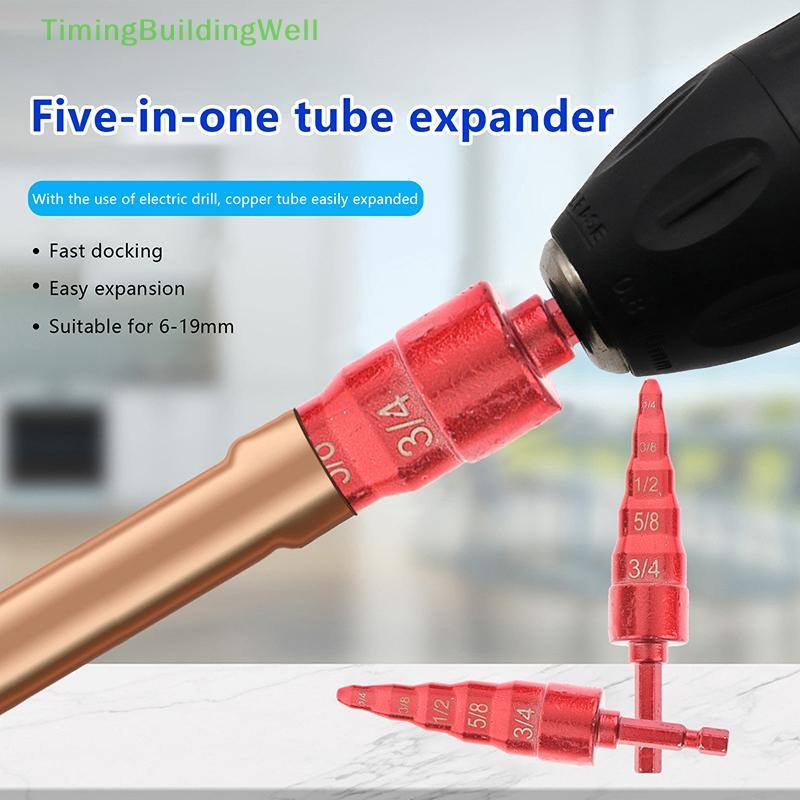 TBPH 5In1 Air Conditioner Copper Pipe Expander Swaging Drill Bit Set ...