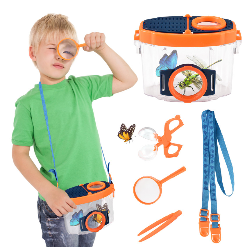 PP+Mug Magnifying Glass Kit, Bug Viewing Box For Kids, Insect Cage ...