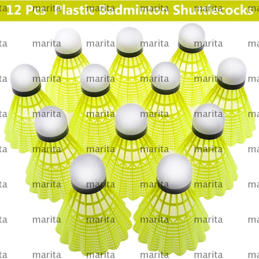 MARITA Nylon Badminton, Plastic Stable Badminton Shuttlecocks, Durable ...