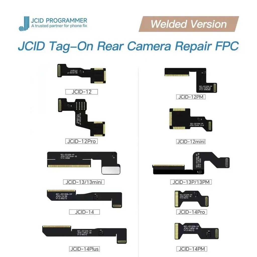 JC JCID V1SE V1S Pro Wide Angle Camera Board for IPhone 11 12 13 14 Pro ...