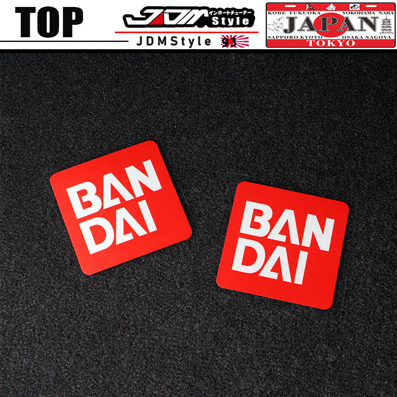 BANDAI Car Stickers Bandai JDM Car Stickers Gundam Reflective Stickers ...