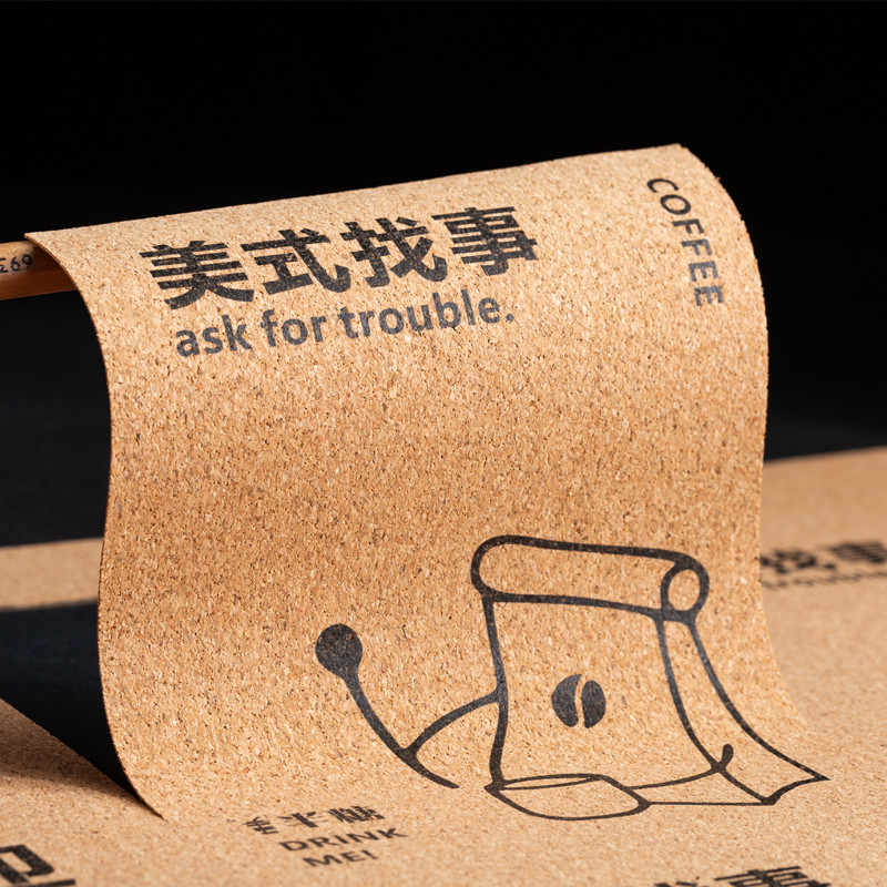 Customized Stickers Waterproof Writable Cork Grain Stickers Customized ...