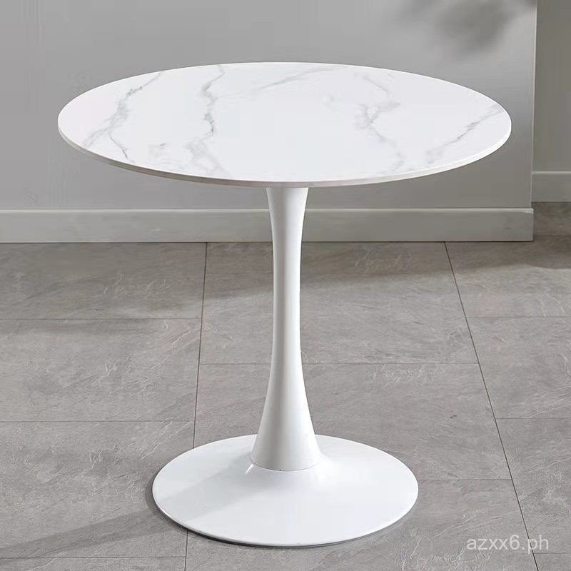 Nordic Home Balcony Small round Table Hotel Business Reception ...