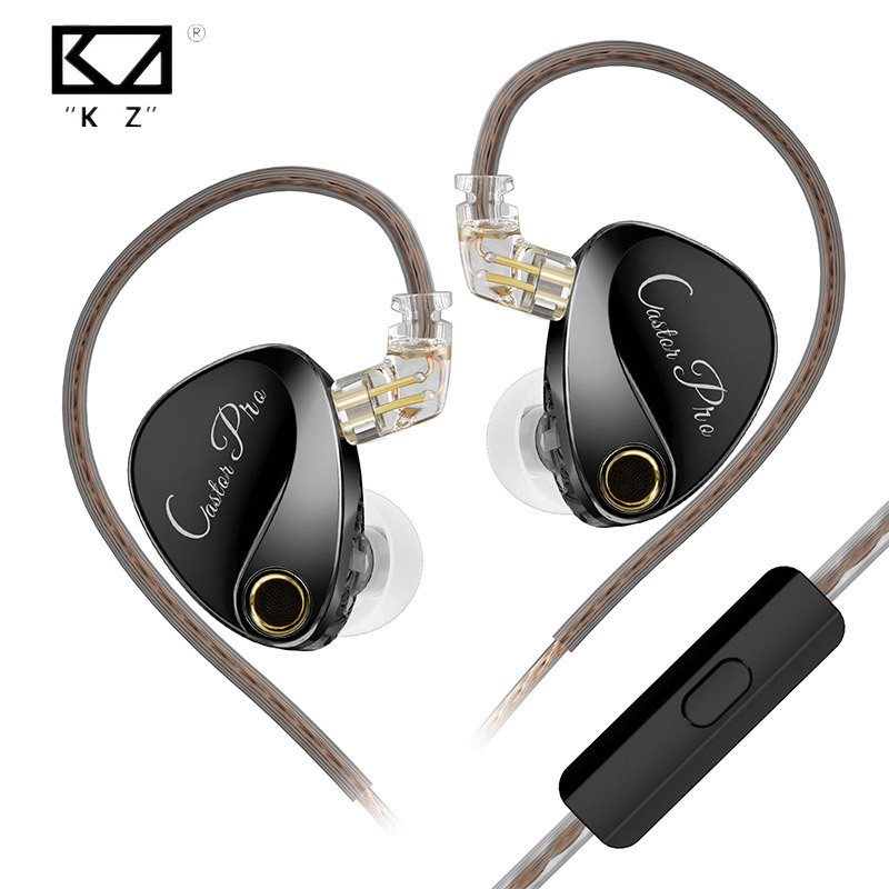 KZ Castor Pro Wired In-Ear Earphones With Adjustable Dual 10mm Dynamic ...