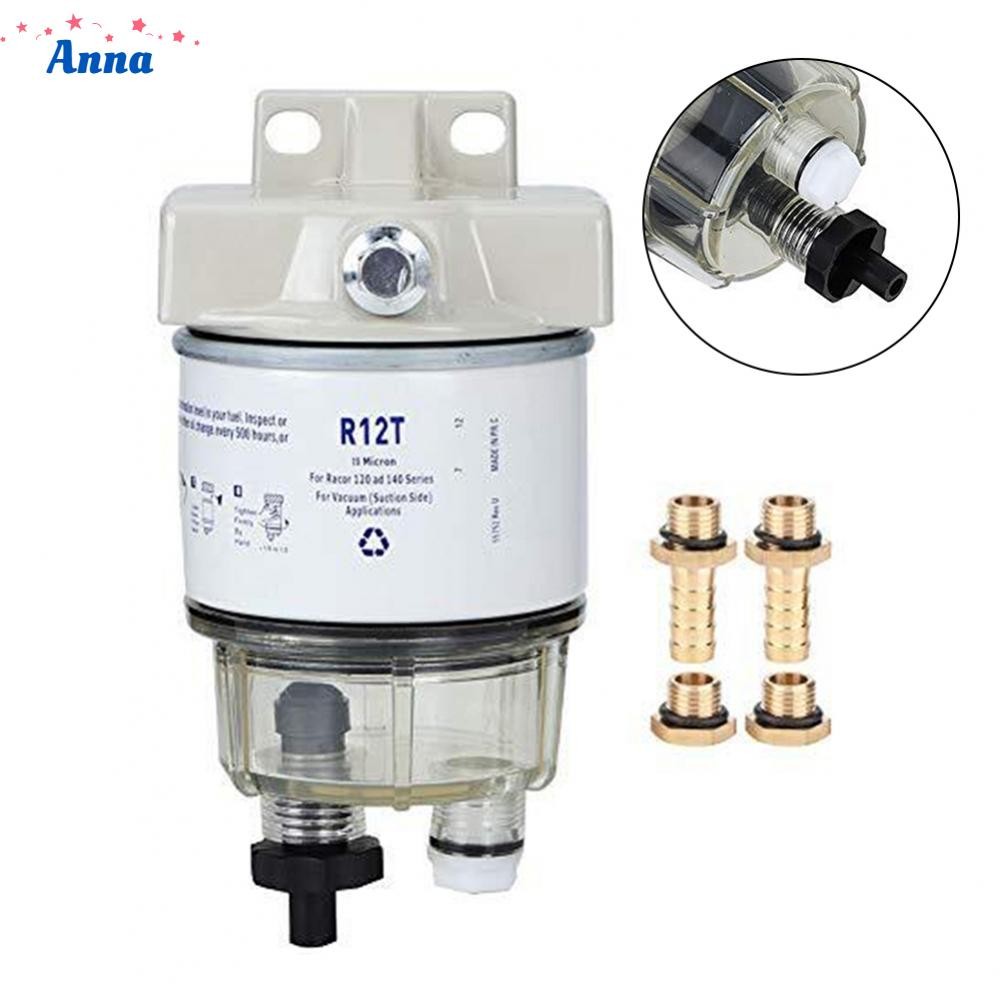 【Anna】Marine Fuel Filter Self-venting Drain 15 GPH Flow Rate Effortless ...
