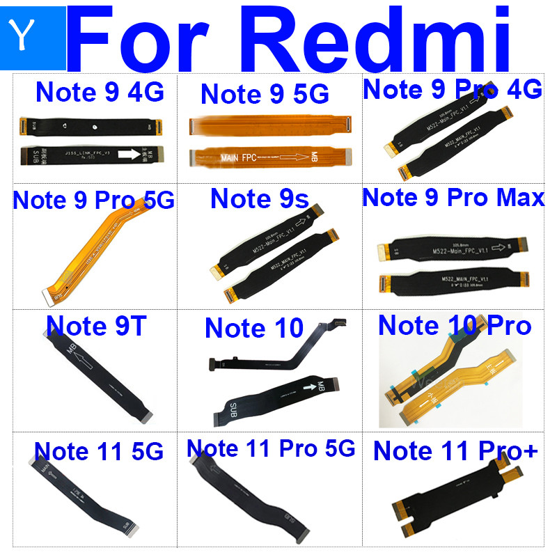 Mainboard Main Board Flex Cable For Xiaomi Redmi Note 9 10 11 Pro Plus ...