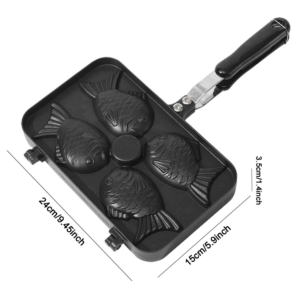【EST】 Four Fish Shaped Japanese Pancake Pan Non-Stick Kitchen DIY ...
