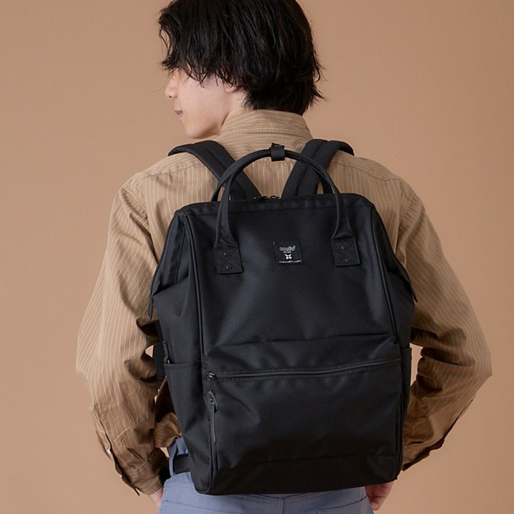 Japanese backpack backpack Black Gold School Bag Street Wear Men Travel ...