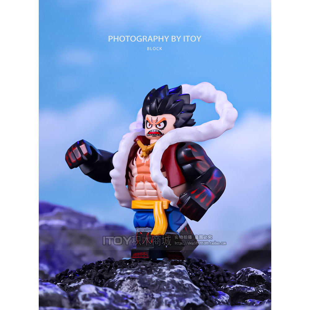 Original Building Blocks One Piece Minifigure Four-Block Luffy Zoro ...