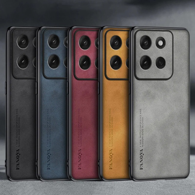 For Motorola Moto G56 G86 5G Luxury Business Retro Leather Soft Rubber ...