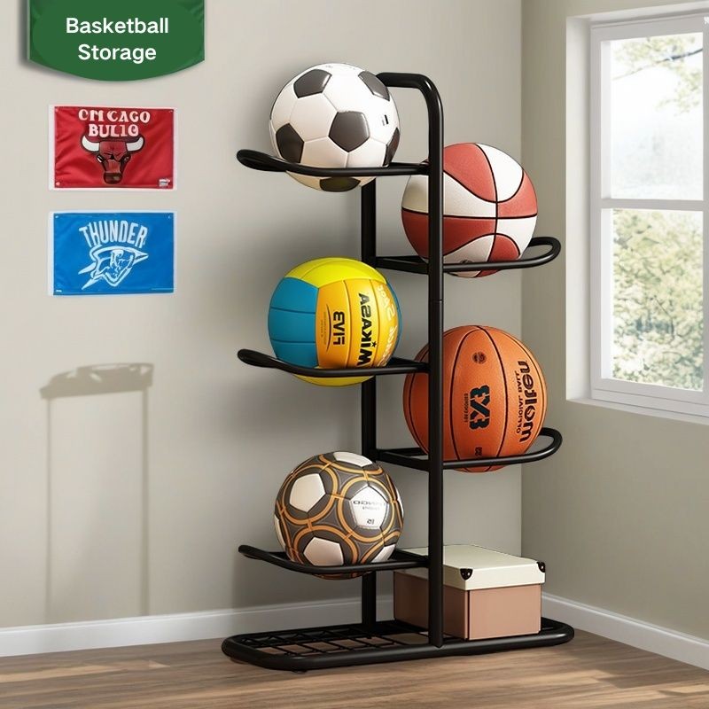 COD Basketball Storage Rack Home Ball Storage Rack Basketball Rak for ...