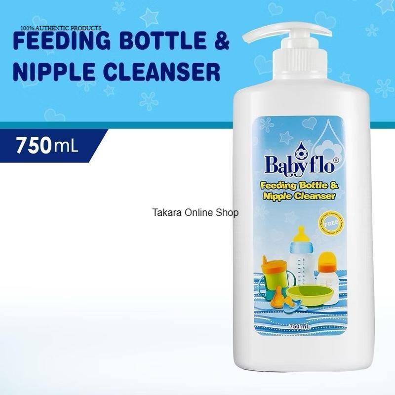 Babyflo Feeding Bottle and Nipple Cleanser-750ml & 500ml refill ...