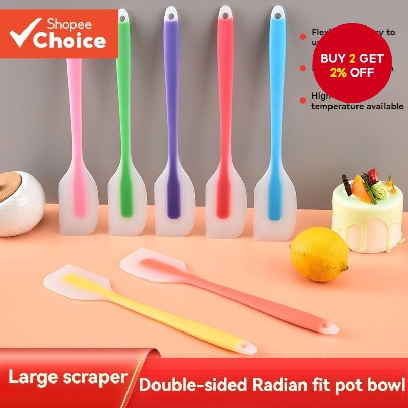 Spot translucent silicone small scraper cream cake spatula food grade ...