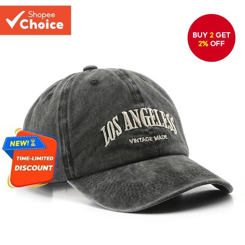 Misskoi [Ready Stock] ins Retro Gray Baseball Hat Women Summer American ...
