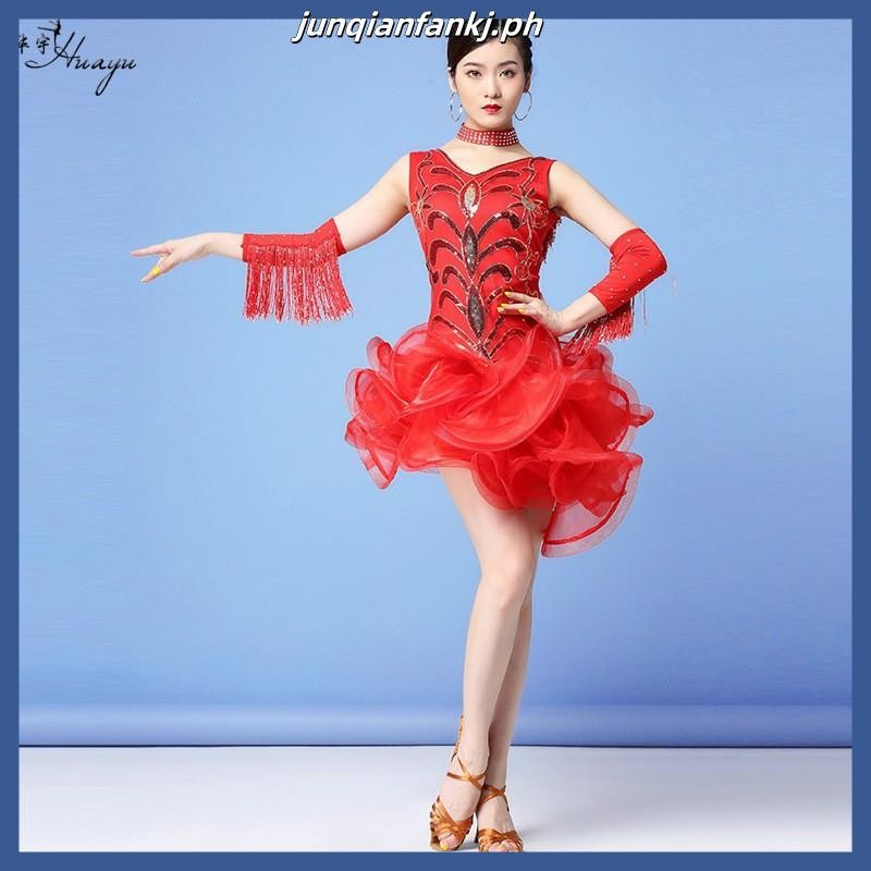 Dance new latin dance costume sequin fishtail dress costume stage ...