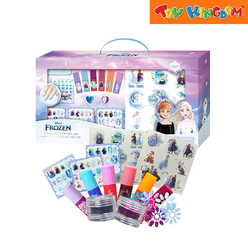 S&Li Cosmetic Disney Frozen Creative Nail Art Salon Transfer Sticker ...