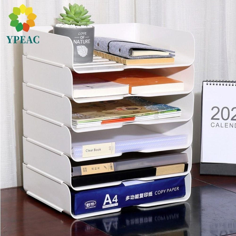 YPEAC 1 Pcs A4 File Storage Tray, Desktop Organizer File Organizer ...