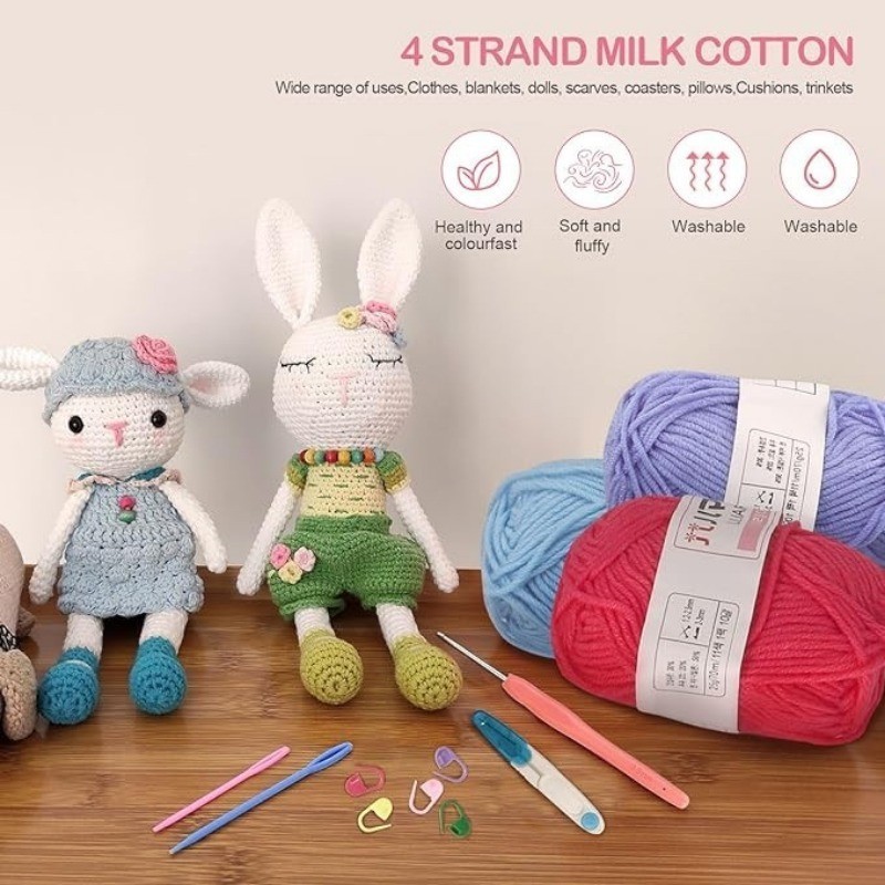 High-end colorful Crochet kit basic set for beginners with bag Monaco ...