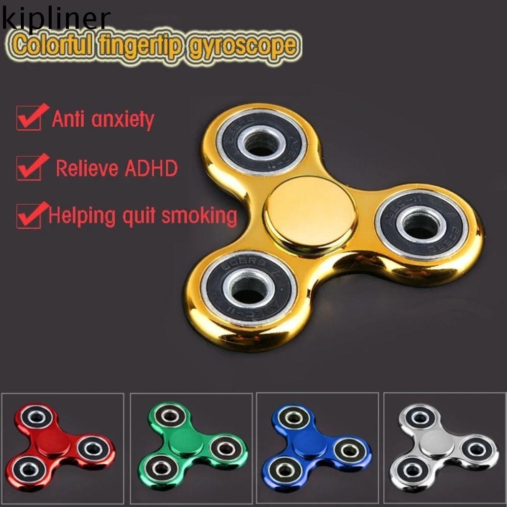 KIPLINER Fingertip Gyroscope, 4 Bearings Three Finger Hand Spinner ...