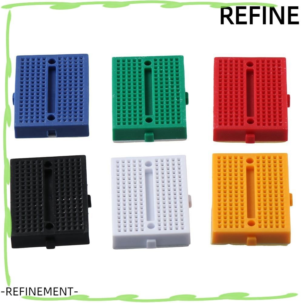 Refinement 6pcs Breadboard Kit 170 Tie Points Colorful Distribution Connecting Blocks
