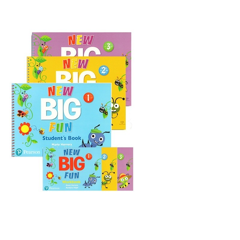 Pearson Longman New Big Fun Second Version 1/2/3 Grade Students suit ...