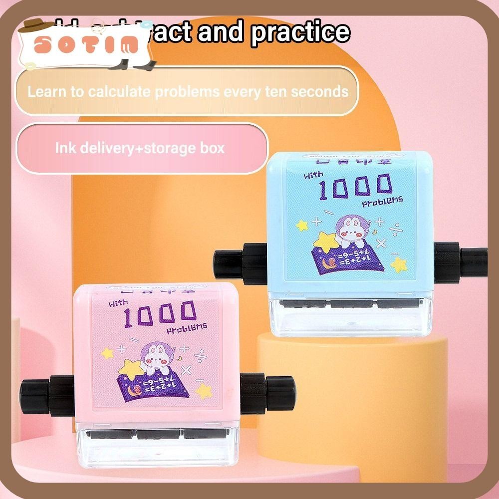 SOTIM Roller Digital Teaching Stamp, Reusable Mathematics Practice ...