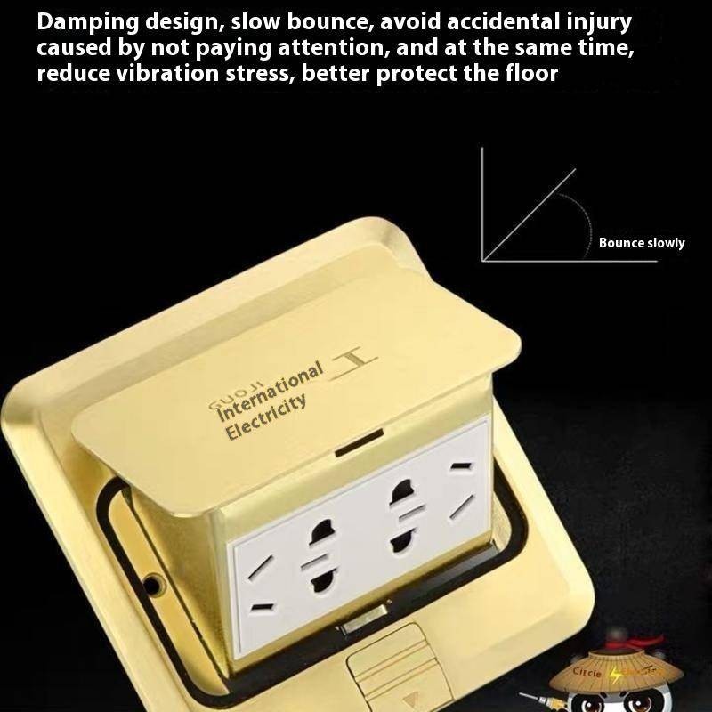 International Electric Site Socket All Copper Five-Hole Damping ...