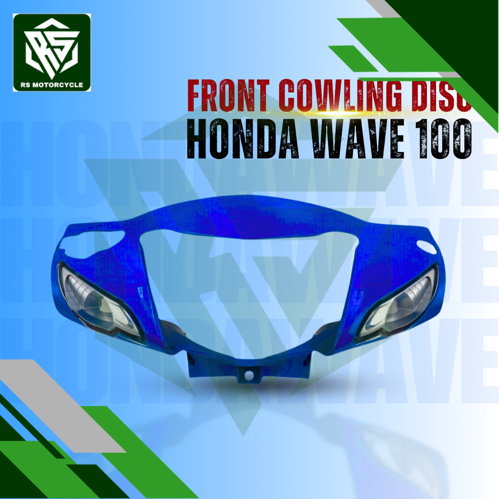 [RS MOTORCYCLE] MOTORCYCLE FAIRINGS FRONT COWLING WAVE 100/100R ...