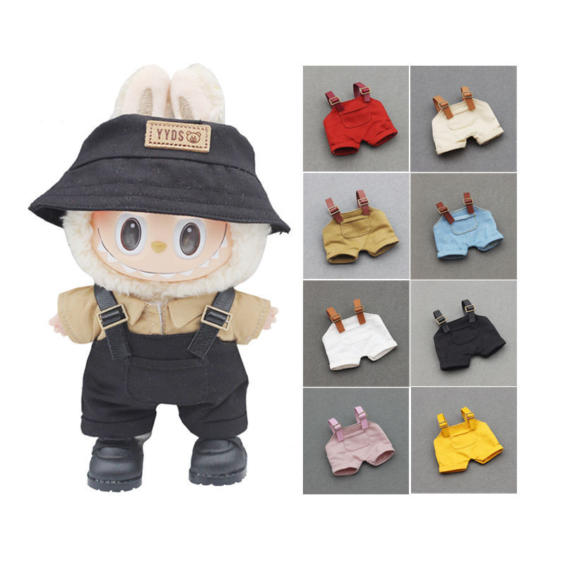 17cm Labubu Pop Mart Overalls 10cm exo Cotton Baby Clothes Replacement ...
