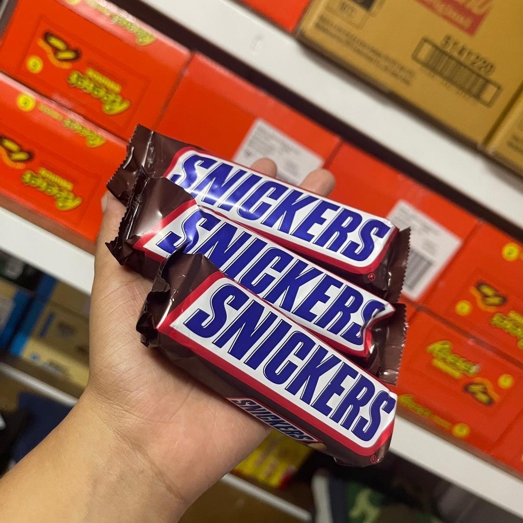 Snickers Chocolate 50g (3pcs) EXP (DD/MM/YY) Snack Dessert | Shopee ...