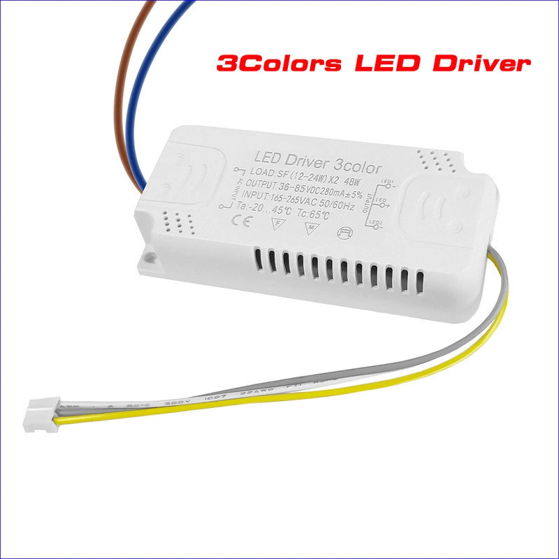 LED Driver 3colors 40--60W×2 60-80×2 240mA Adapter For Power Supply AC 165-265V Unit Lighting ...
