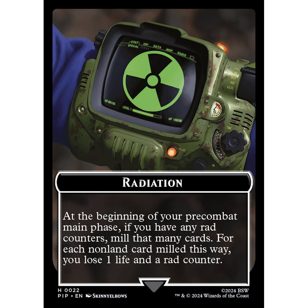 Radiation // Soldier (0004) Double-Sided Token [Fallout Tokens ...