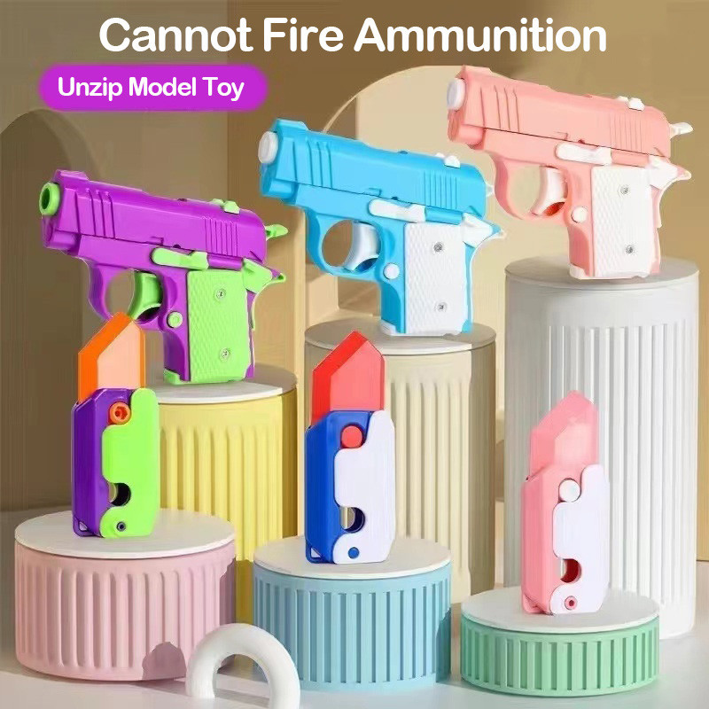 Payoe Fidget Toy 3D Gun Toy For Kids Boy hand Gun Toy Fidget Toy Stress ...