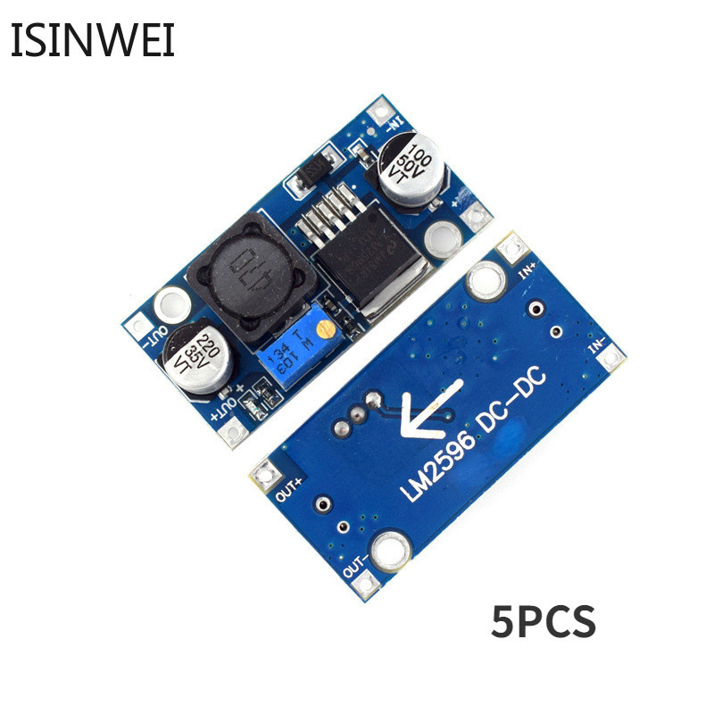 5pcs LM2596 Step Down Module DC To DC Adjustable Buck Converter Voltage ...