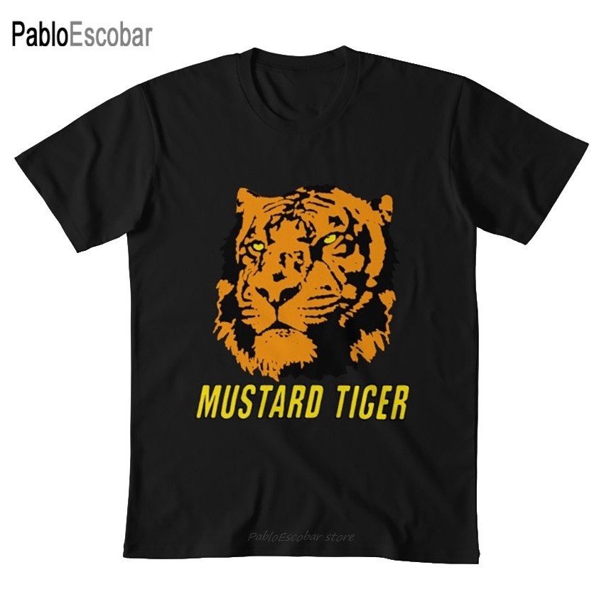 Mustard Tiger T shirt mustard tiger phil collins protruding belly belly ...